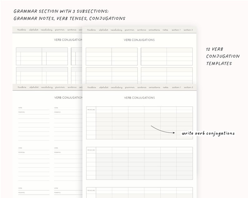 Language Learning Digital Planner Hyperlinked Language Study - Etsy