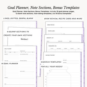 UNDATED Ultimate Samsung Notes Planner, Android Tablet Hyperlinked ...