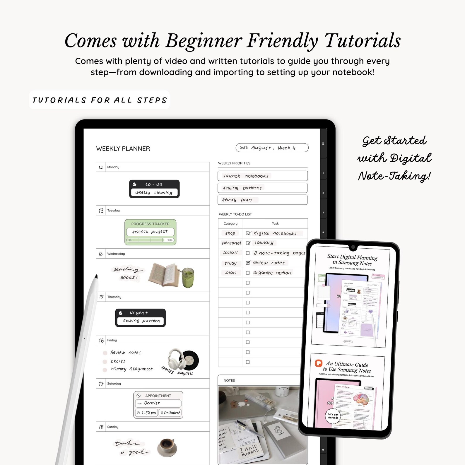 Samsung Notes Digital Notebook | Samsung Notes Digital Planner ...