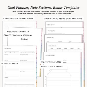 UNDATED Ultimate Samsung Notes Planner, Android Tablet Hyperlinked ...
