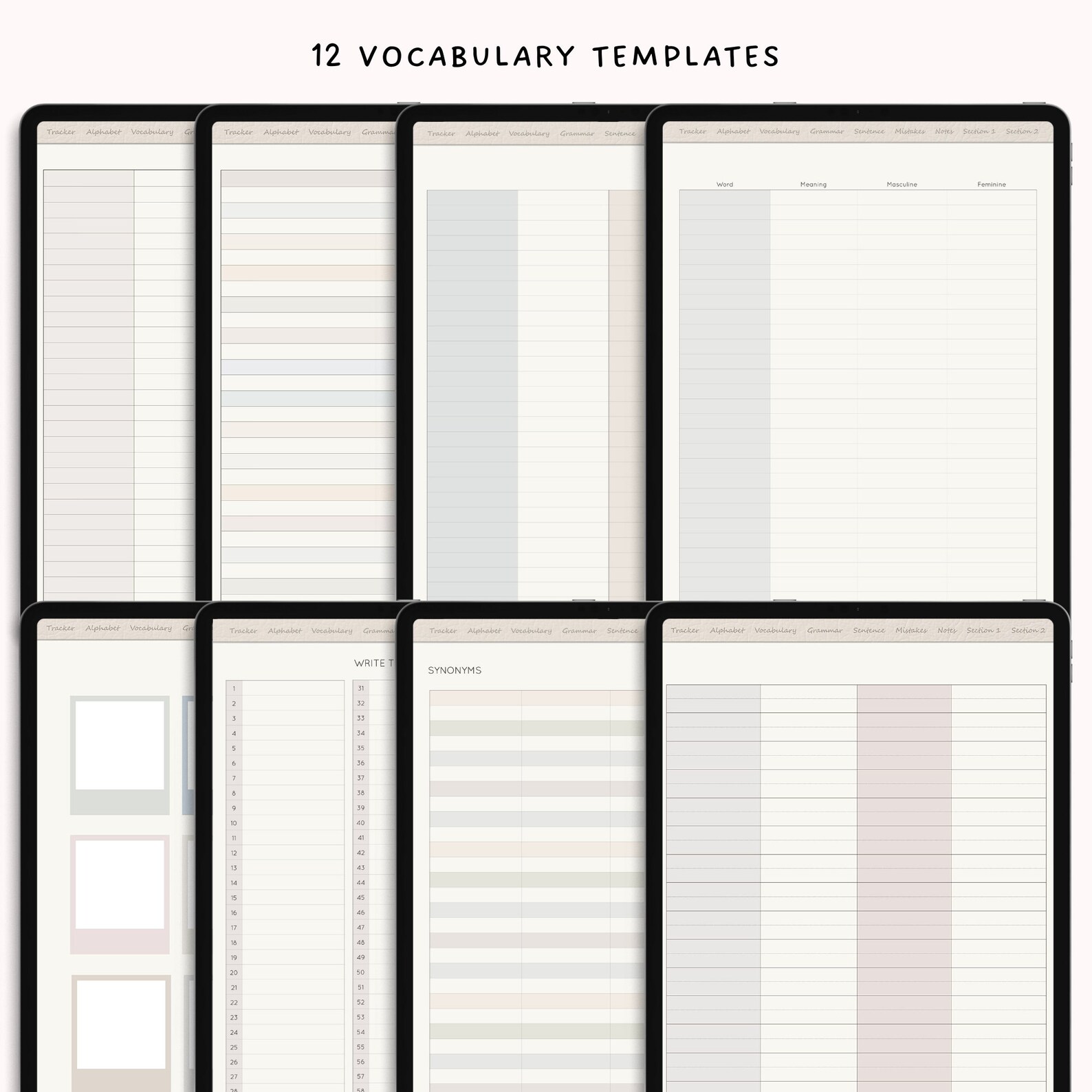 Language Learning Digital Planner Hyperlinked Language Study - Etsy
