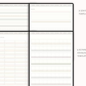 Language Learning Digital Planner, Hyperlinked Language Study Notebook ...