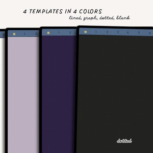 Magical Theme Digital Notebook, Hyperlinked Tabs, Digital Note ...