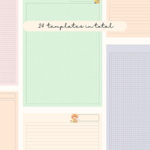 24 Cute Colorful Digital Note Taking Templates | Student, College Note ...