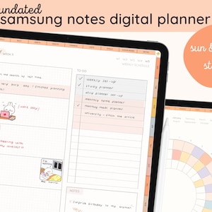 Samsung Notes Hyperlinked Undated Digital Planner Everyday | Etsy UK