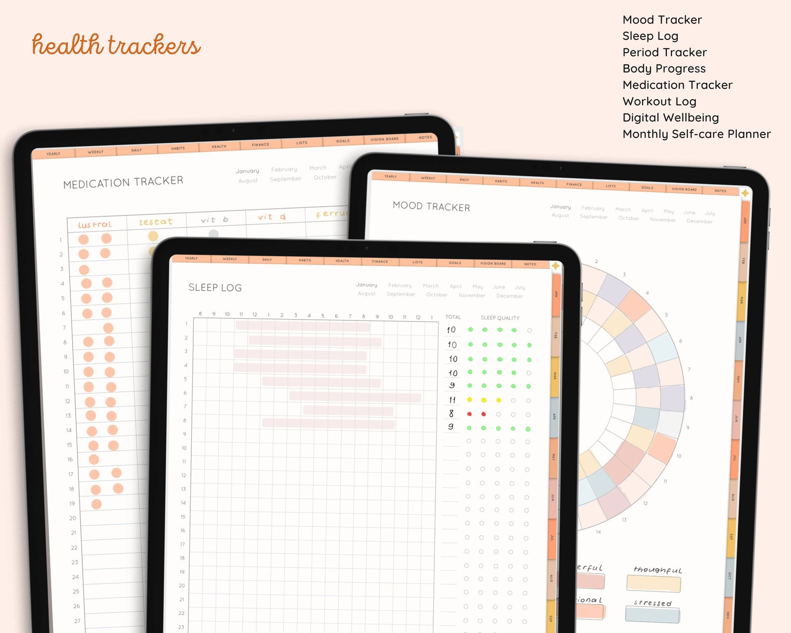 Samsung Notes Hyperlinked Undated Digital Planner Everyday | Etsy UK