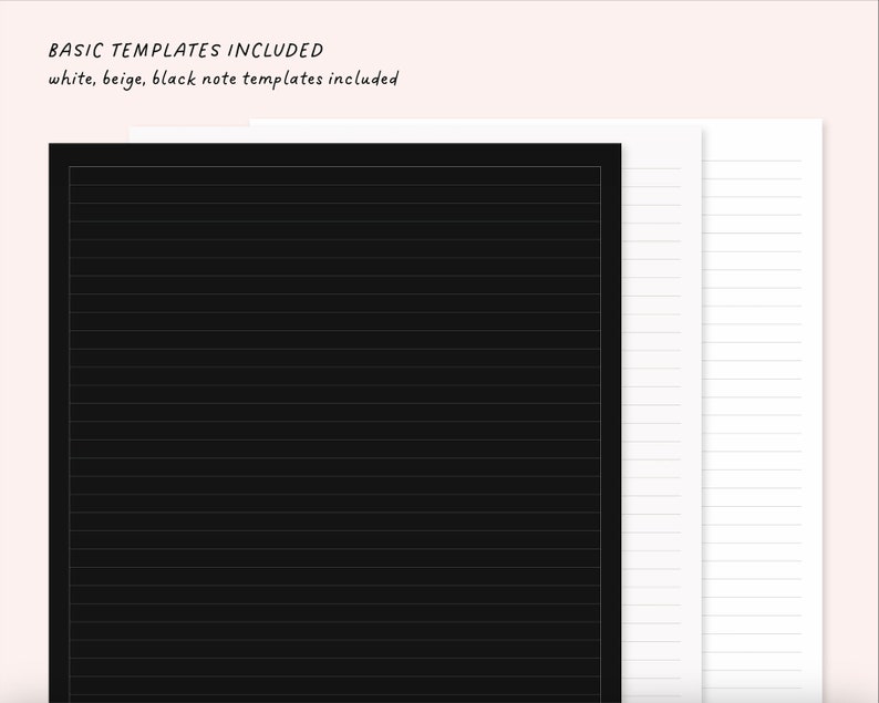 200 Android Note-taking Templates | Colorful Note Templates | Student ...