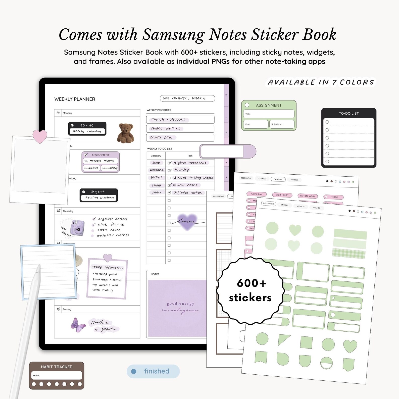 Samsung Notes Digital Notebook | Samsung Note Planner | Student Android ...