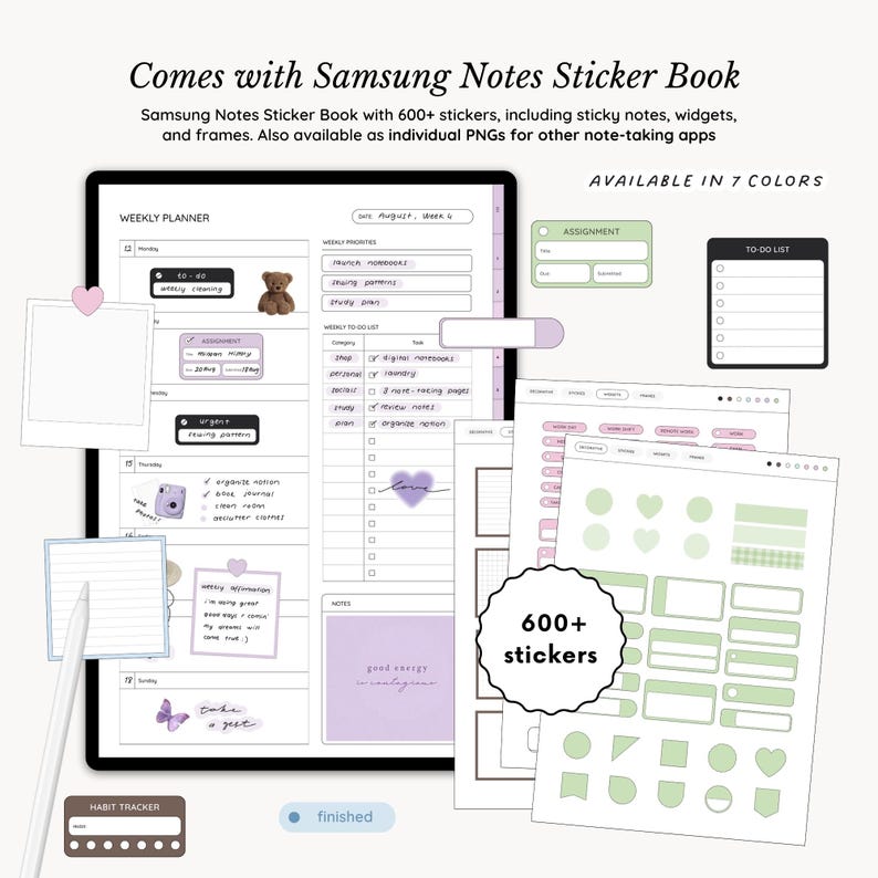 Samsung Notes Digital Notebook | Samsung Note Planner | Student Android ...