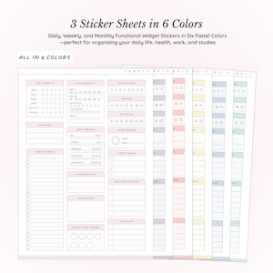 Goodnotes Sticker Book, Goodnotes Digital Planning Stickers, Pastel ...
