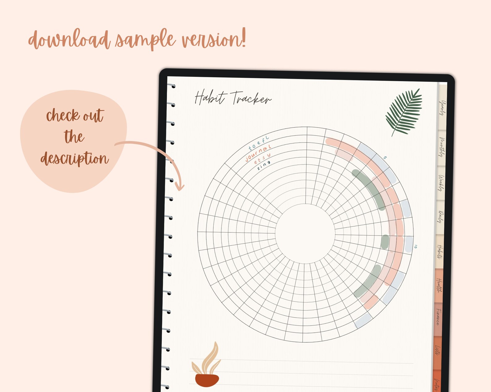 Samsung Notes Boho Undated Digital Planner Digital Journal - Etsy