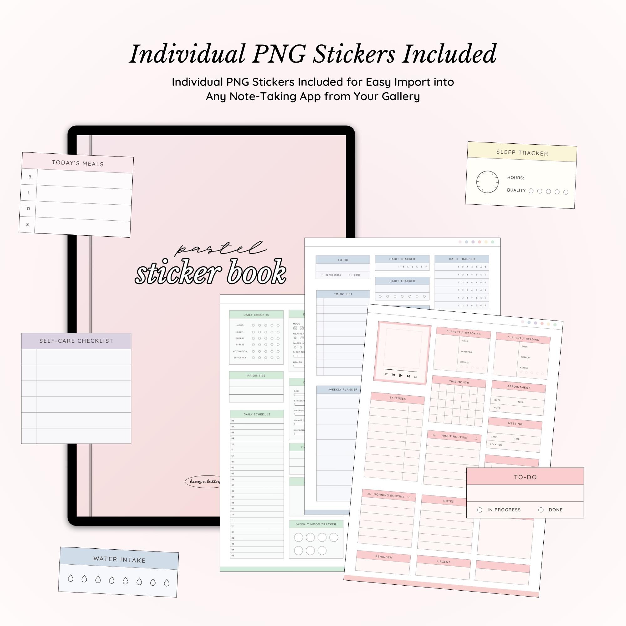 Samsung Notes Sticker Book, Samsung Notes Stickers, Planner Sticker ...