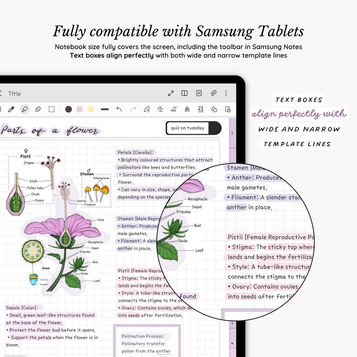 Samsung Notes Digital Notebook | Samsung Note Planner | Student Android ...