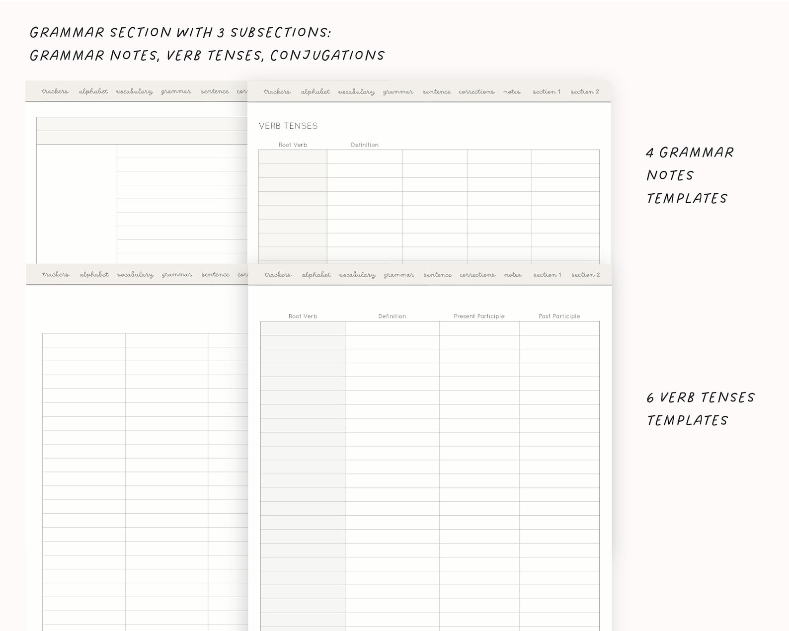 Language Learning Digital Planner Hyperlinked Language Study - Etsy