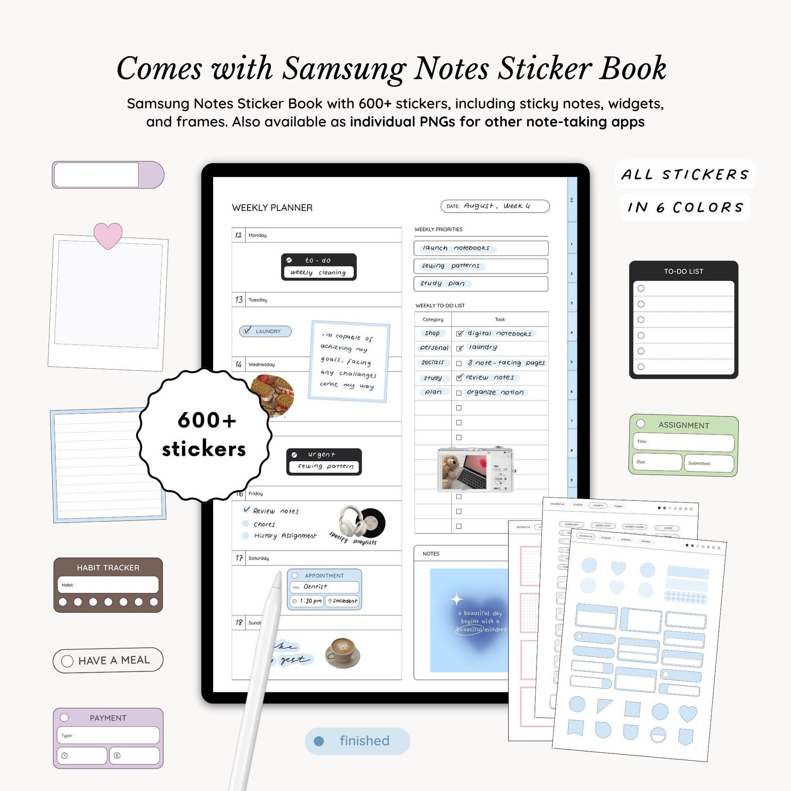 Samsung Notes Digital Notebook | Samsung Note Planner | Student Android ...
