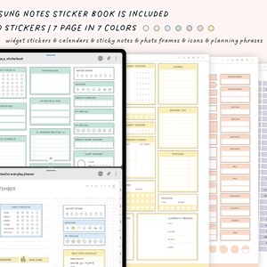 Samsung Notes Undated Hyperlinked Planner, Android Digital Planner ...