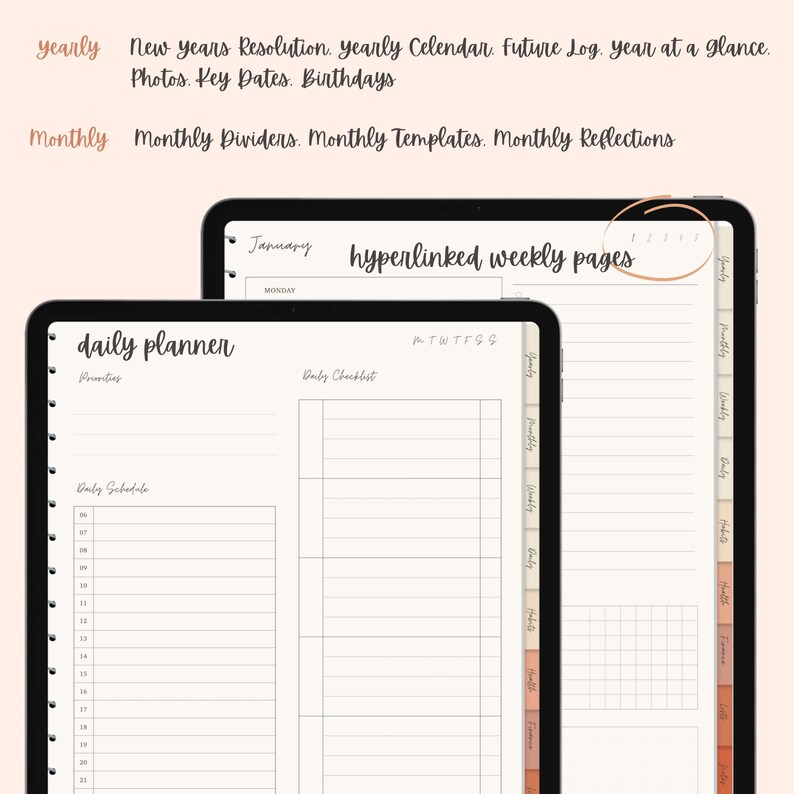 Samsung Notes Boho Undated Digital Planner Digital Journal - Etsy