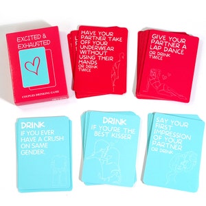 Excited & Exhausted Card Game - Etsy