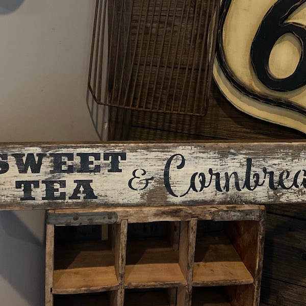 Distressed Wood Sign - Etsy