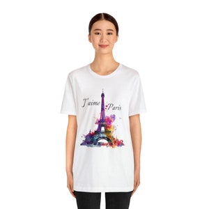 Watercolor Paris Shirt Gift for Eiffel Tower Lovers, Paris Gifts, Paris ...