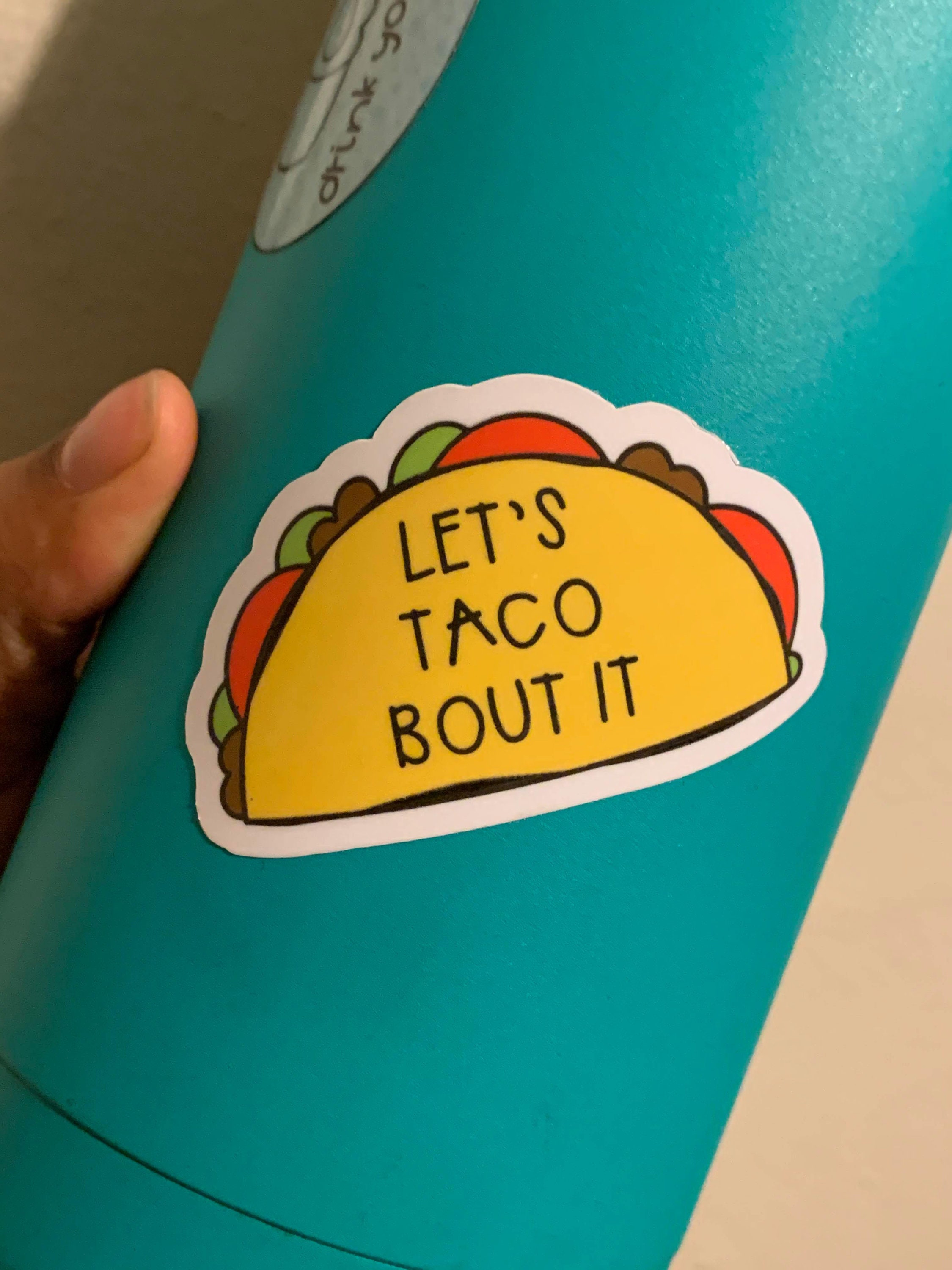 Taco Vinyl Sticker | Etsy