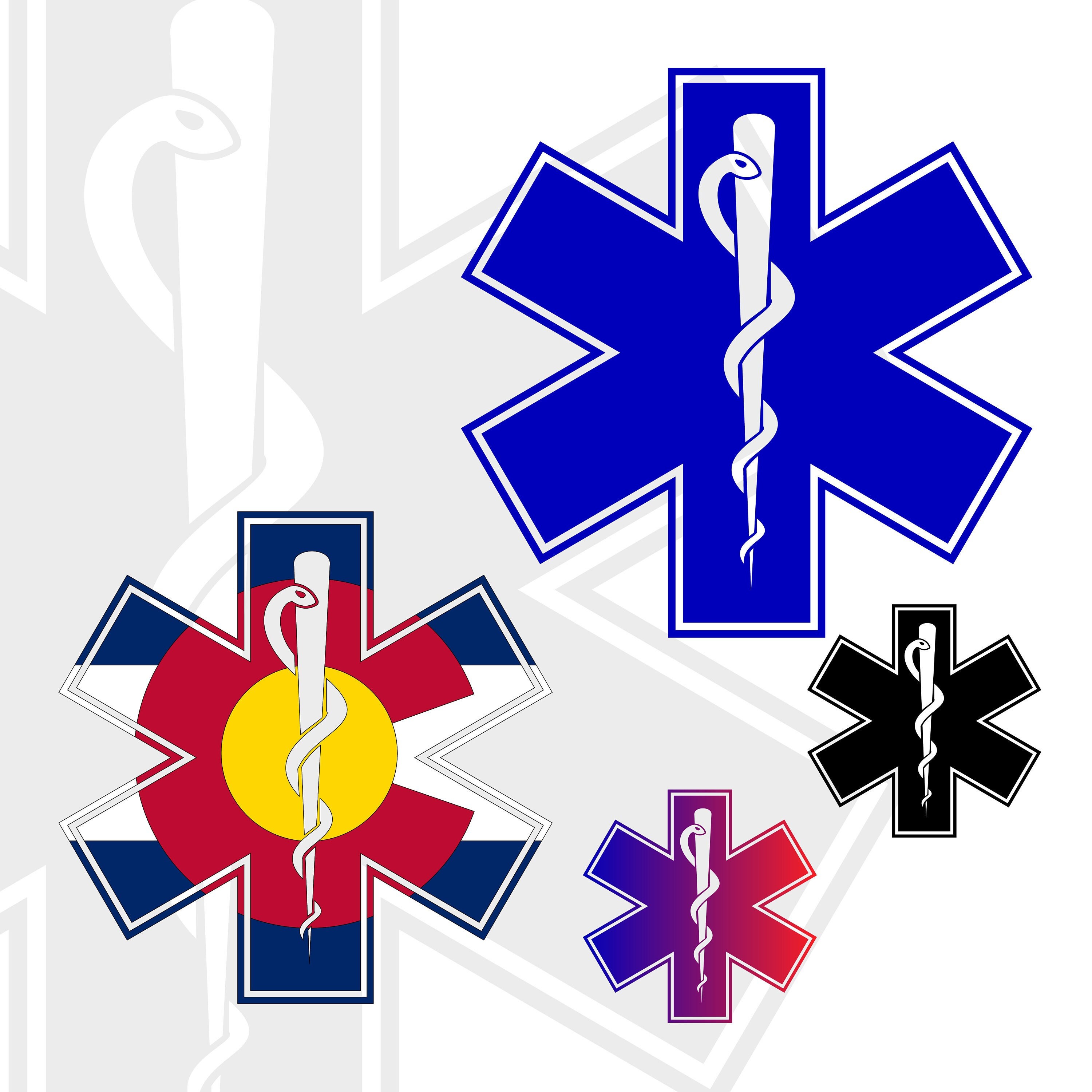 Star of Life - American Flag - Colorado Flag - Star - EMT - Paramedic ...