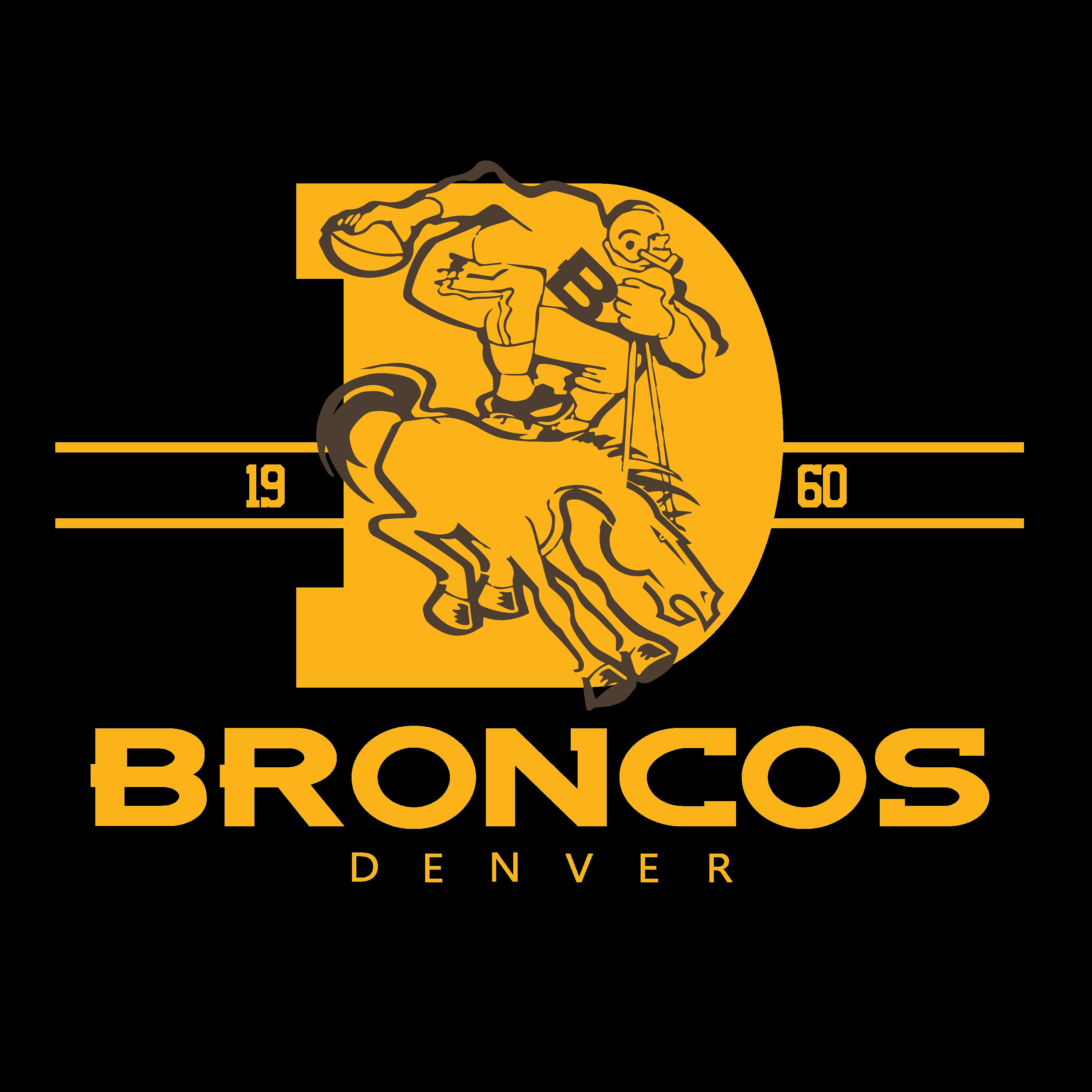 Denver Broncos - Logo Mashup - Broncos Logo - Denver Broncos Design - Etsy