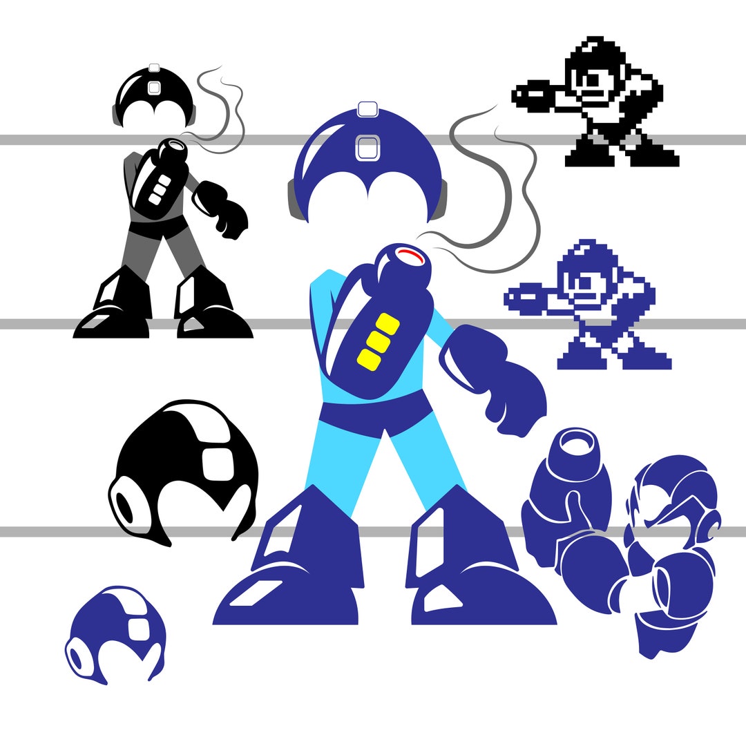 Mega Man BUNDLE Svg- Png - Decal - Etsy