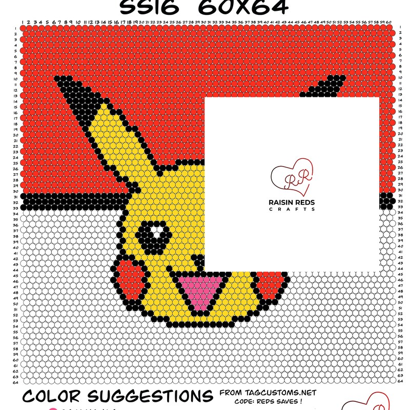 Anime Rhinestone Template - Etsy