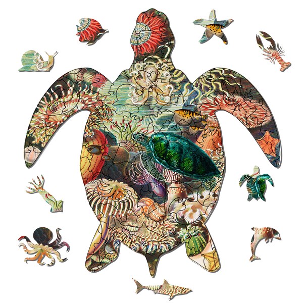 Turtle Puzzle - Etsy