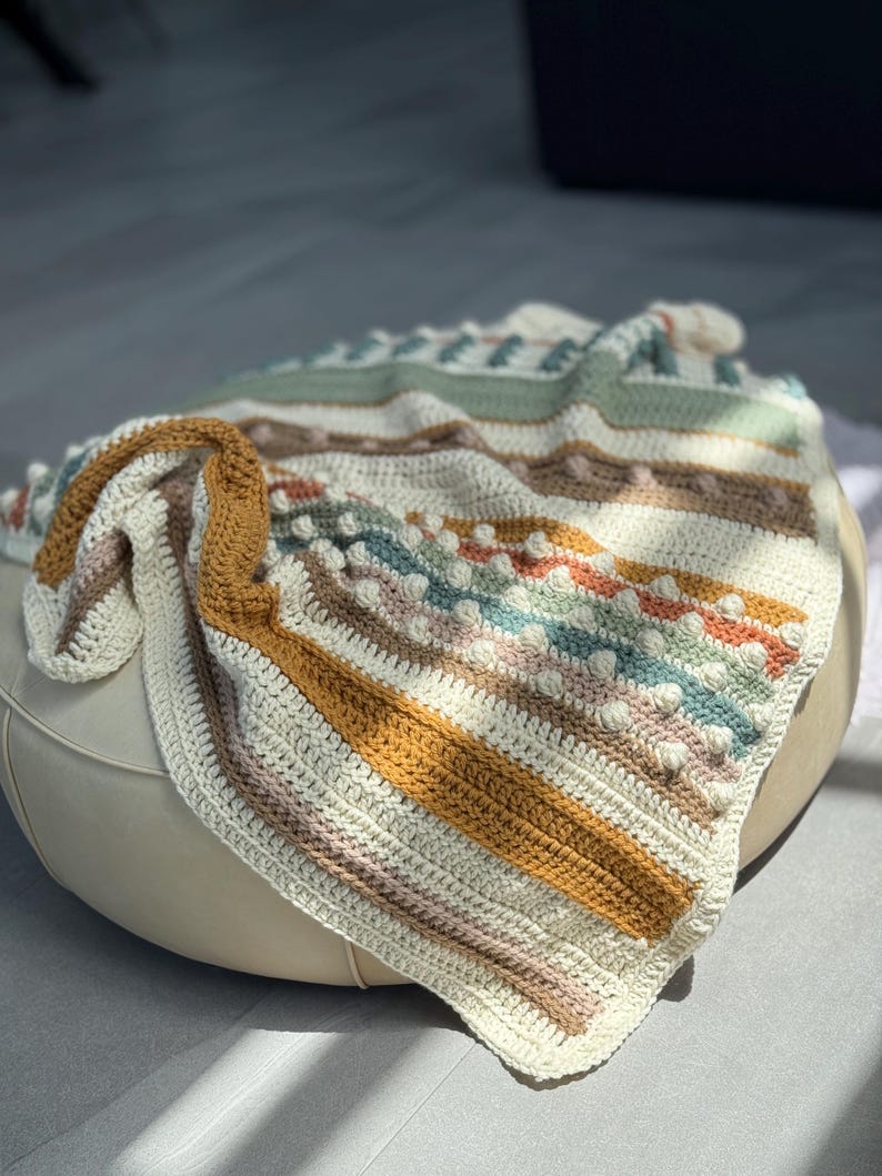 Dots and Dashes Throw Pattern (PDF Digital Download) - Etsy