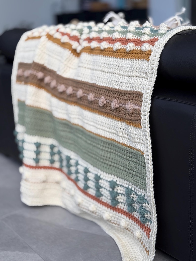 Dots and Dashes Throw Pattern (PDF Digital Download) - Etsy