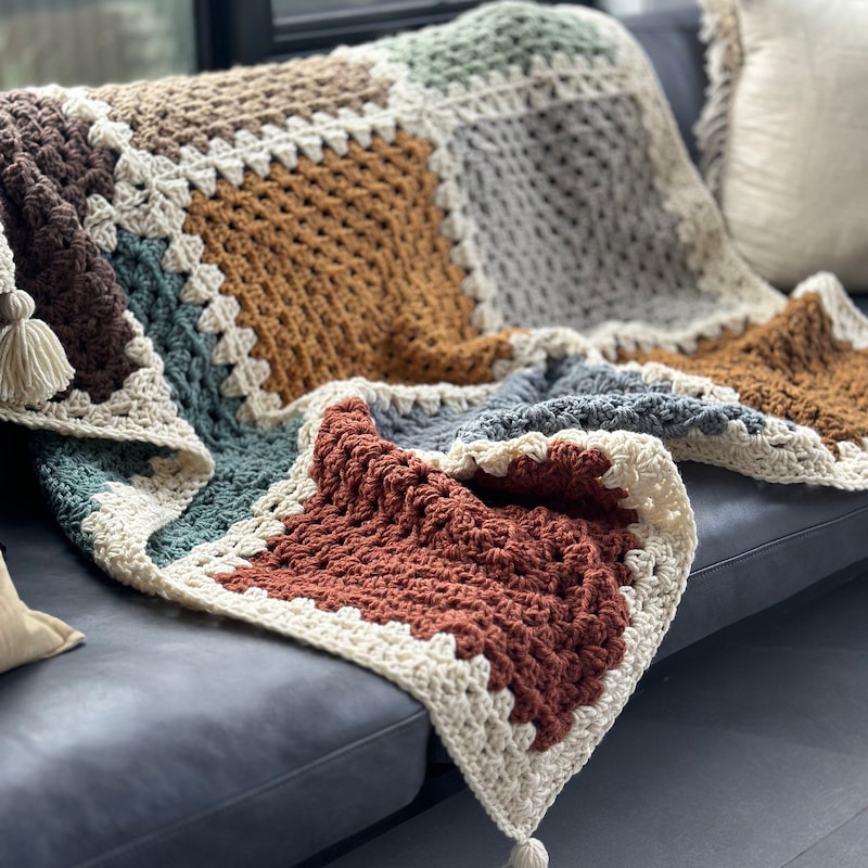 Granny Throw - Etsy UK