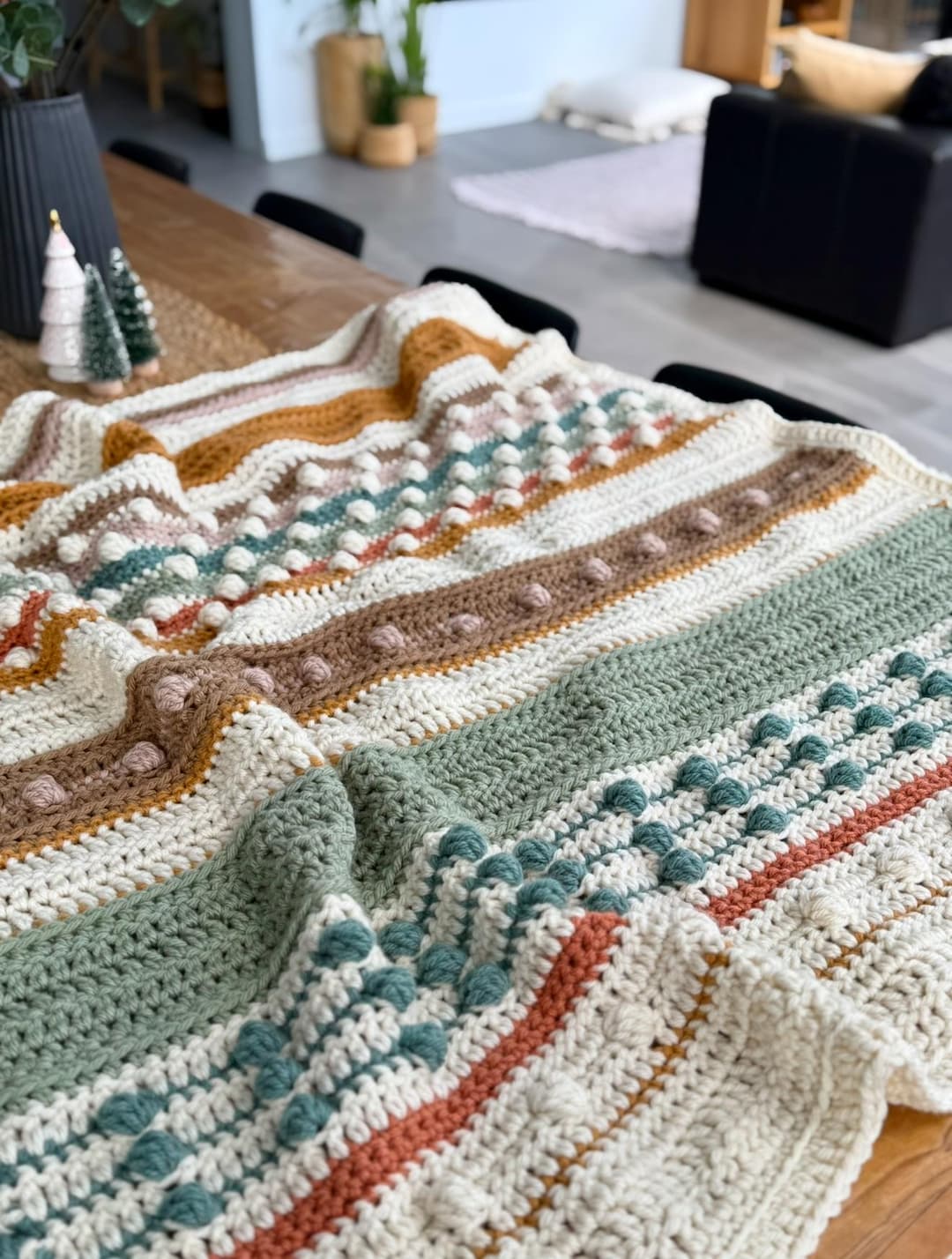 Dots and Dashes Throw Pattern (PDF Digital Download) - Etsy