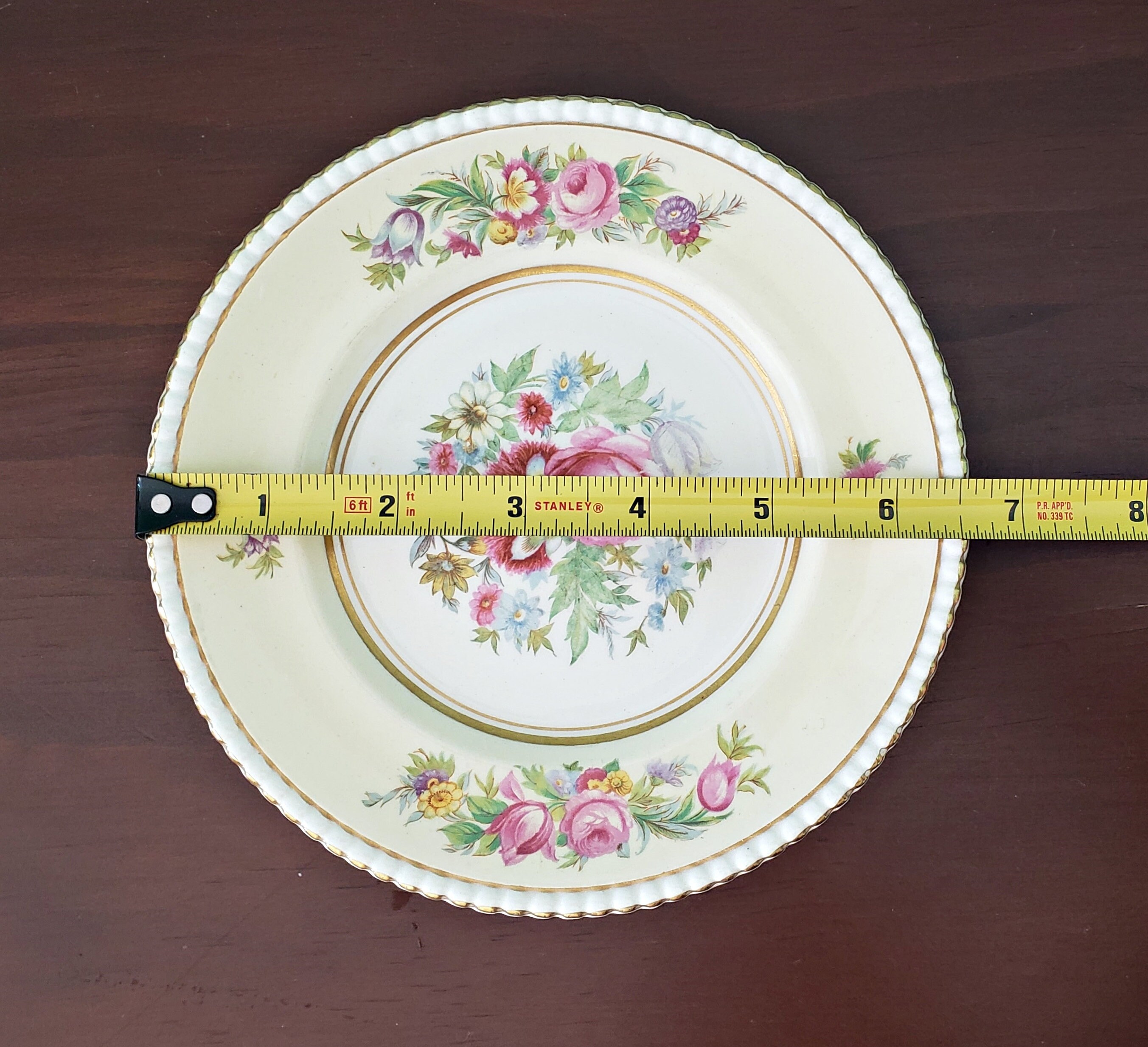 SIMPSONS Pottery Bread and Butter Plates Replacement, Hampton Court ...