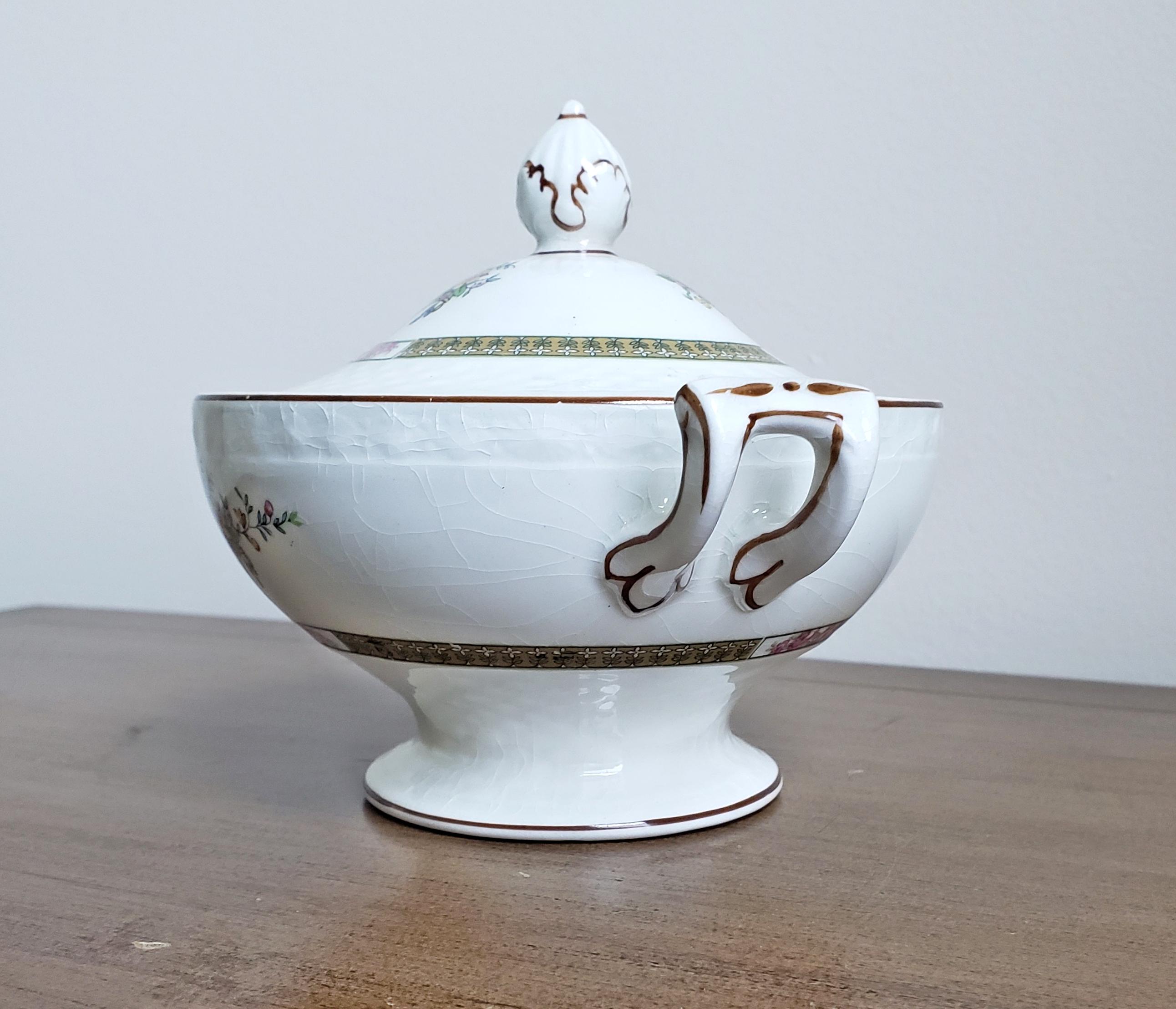 Vintage Grindley Carlton Shape Sugar Bowl: English Floral China, 1920s ...
