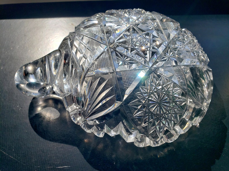 ABP NAPPY, American Brilliant Period Crystal Cut Glass by Ohio Cut ...