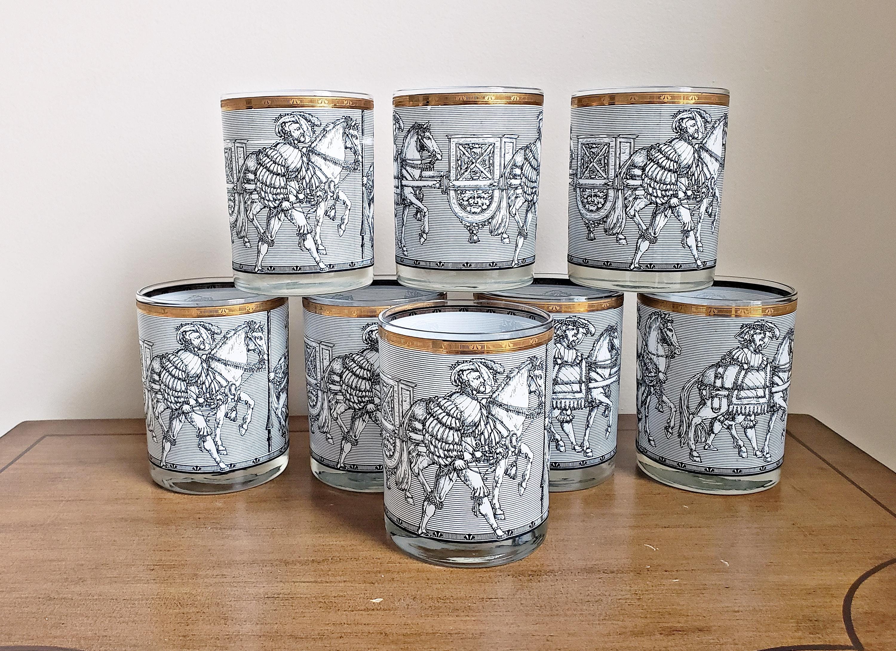 Vintage Cera Glass Camelot Tumblers (set of 8): Mid-century Barware ...