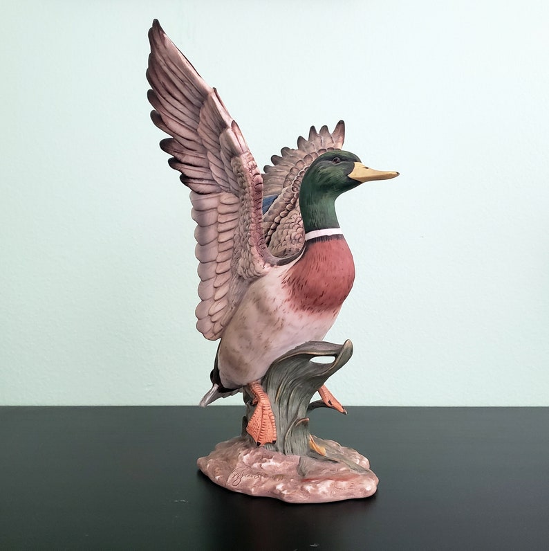 MALLARD DUCK Figurine From Masterpiece Porcelain Collection of HOMCO ...