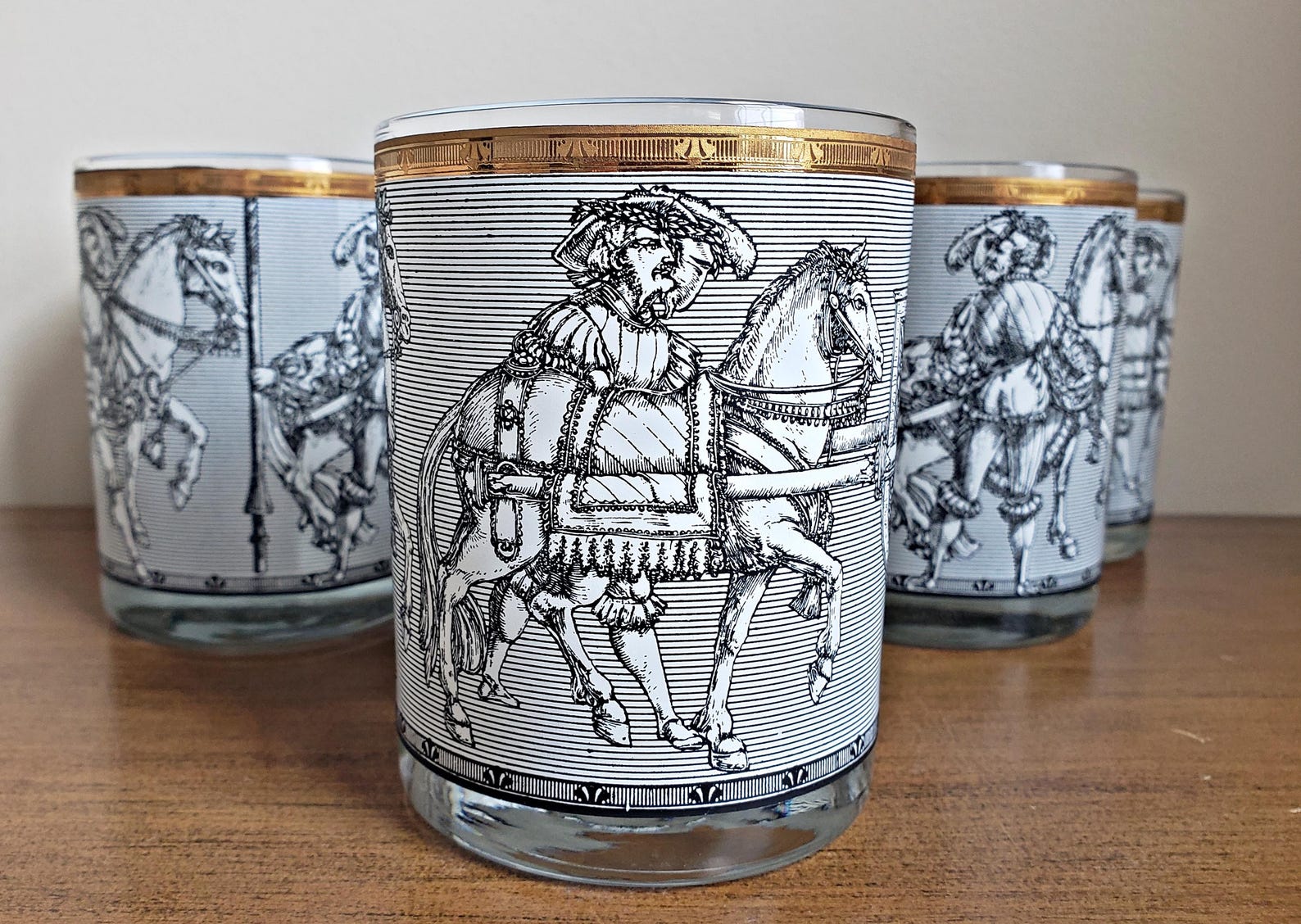 Vintage Cera Glass Camelot Tumblers (set of 8): Mid-century Barware ...