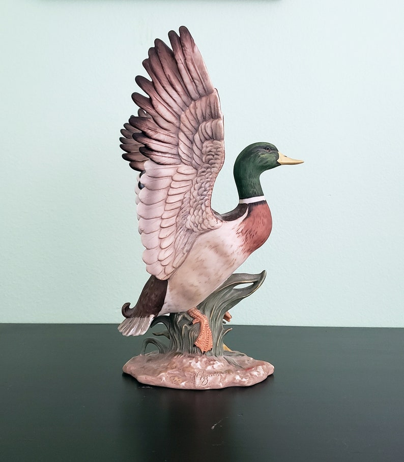 MALLARD DUCK Figurine From Masterpiece Porcelain Collection of HOMCO ...
