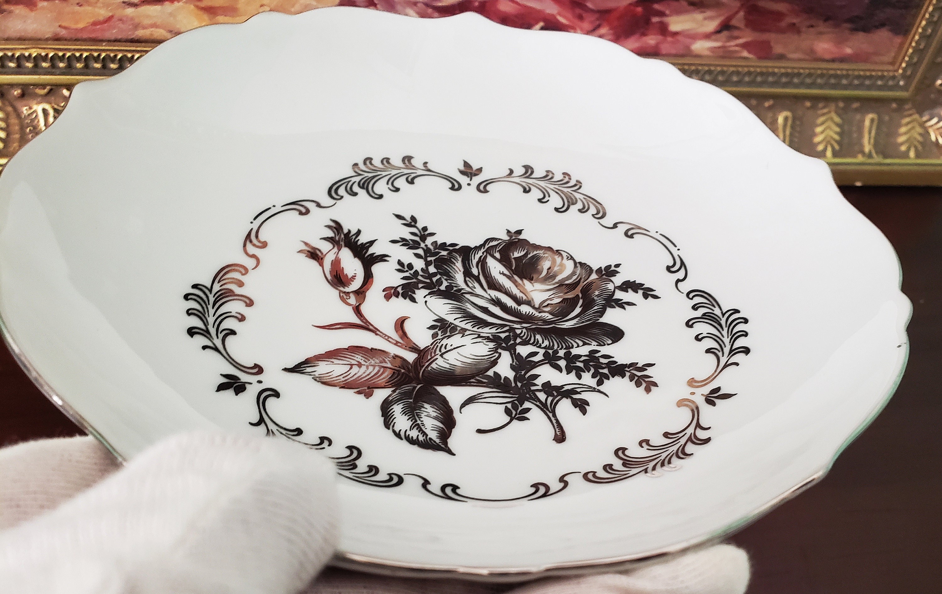 Alboth Kaiser West Germany Porcelain Hand-painted Gold / - Etsy