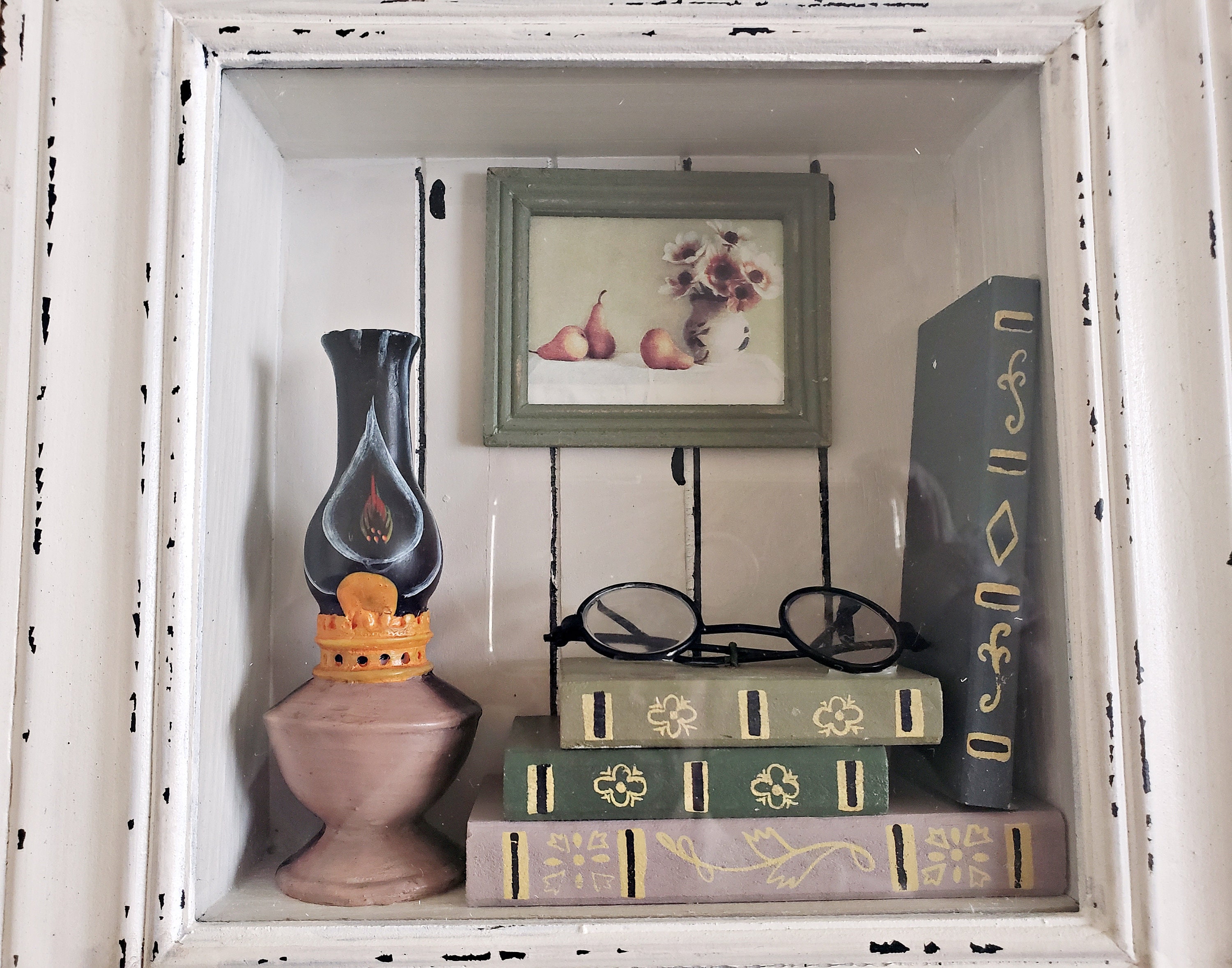 Vintage Shadow Box Diorama by Denis East International, Framed 3-D Art ...