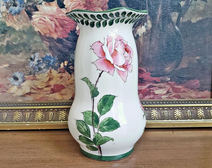 FURNIVALS Semi Porcelain Flower Vase, Vintage English Porcelain, Vase ...