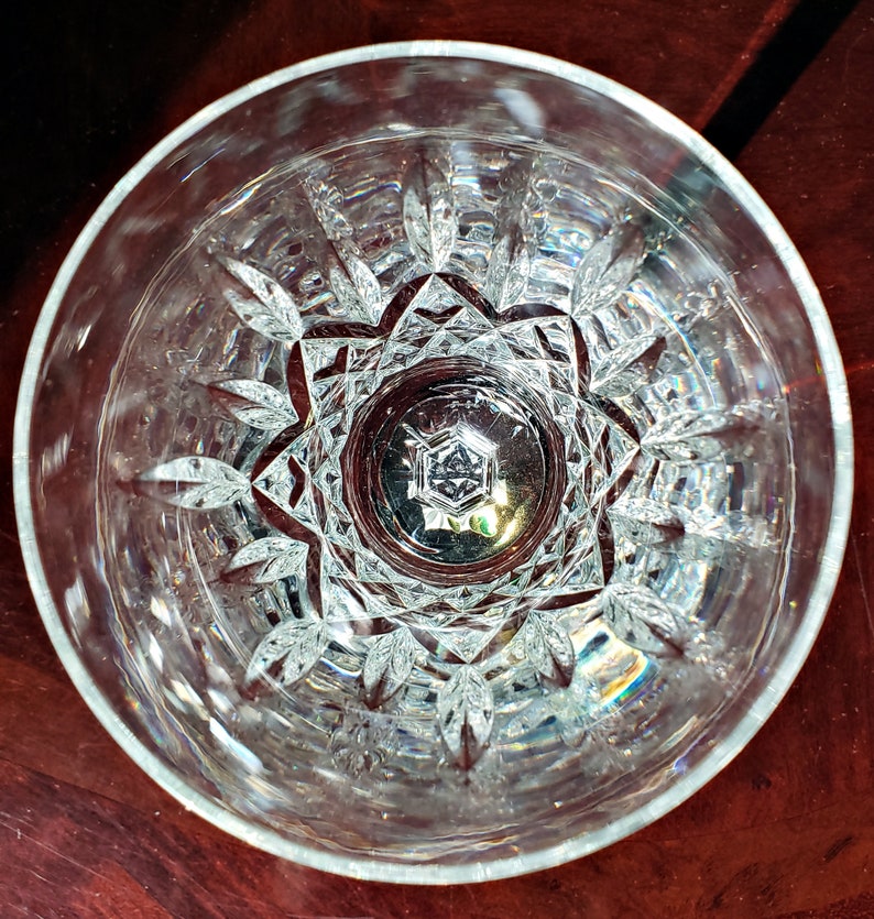 WATERFORD LISMORE Pattern Crystal Water Goblet, Wine Glass, Blown ...