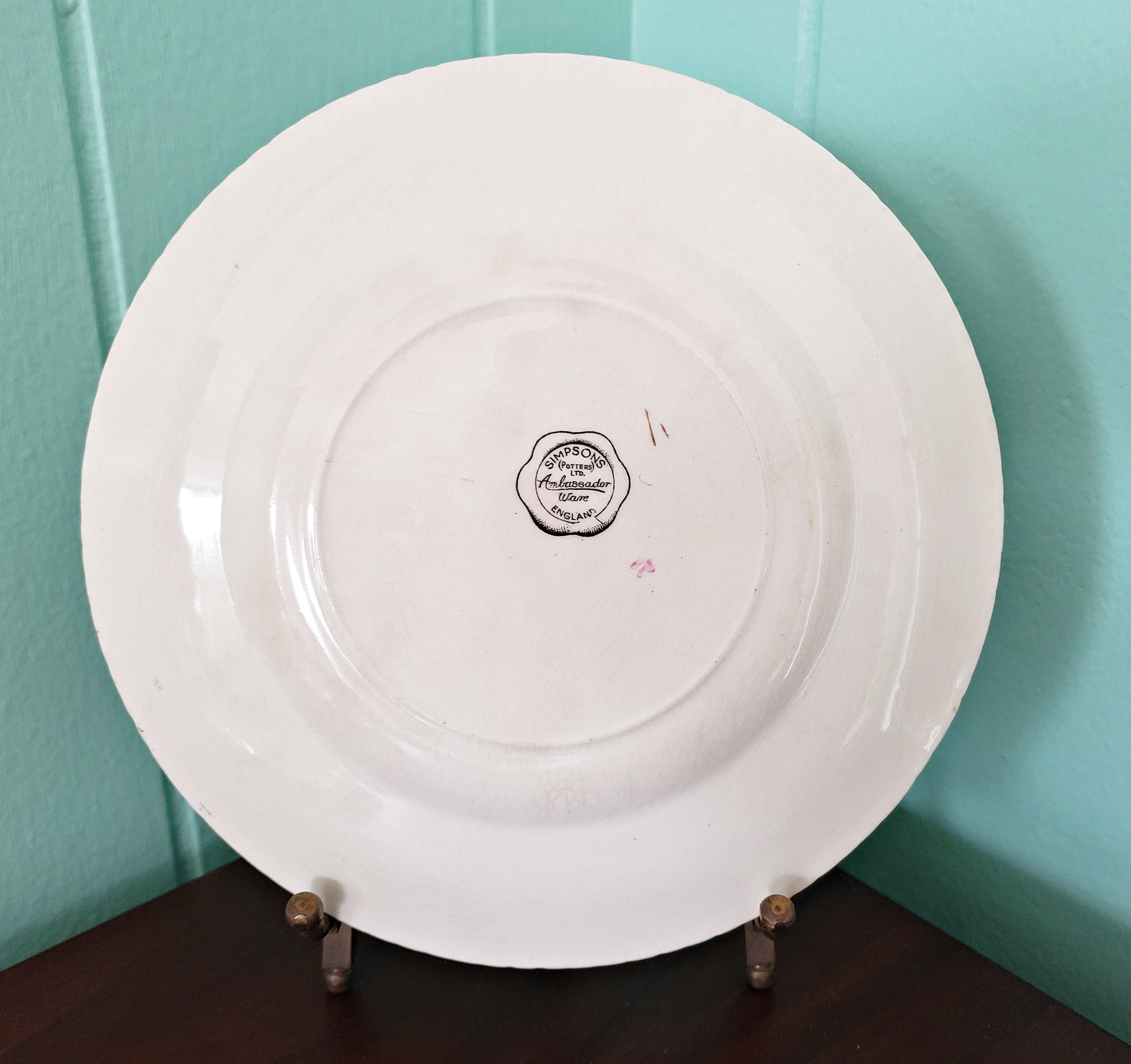 SIMPSONS Pottery Bread and Butter Plates Replacement, Hampton Court ...