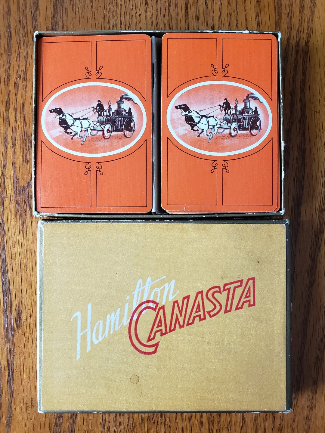 HAMILTON CANASTA Collectible Vintage Playing Cards Double Deck Set ...