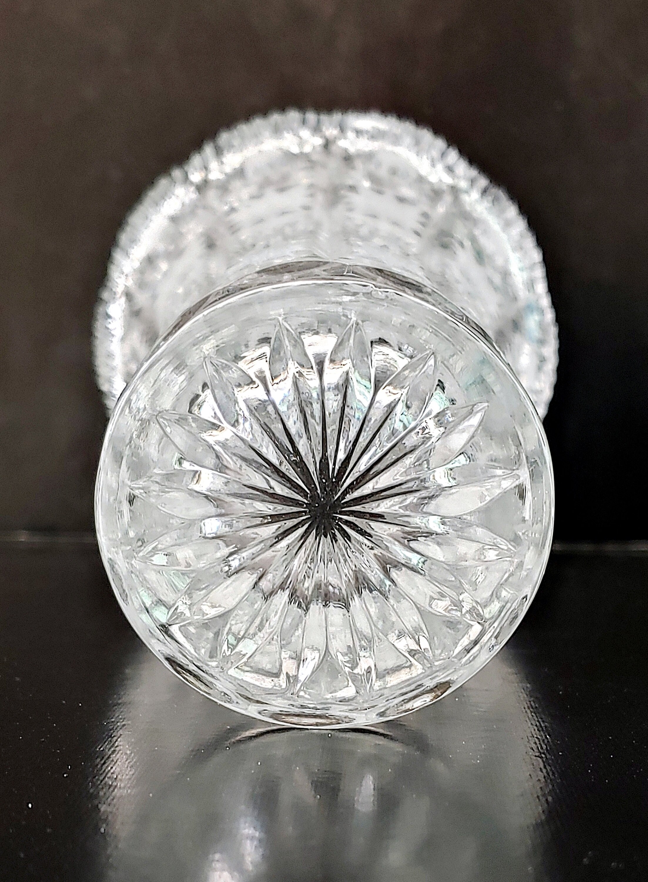 Czech BOHEMIAN Hand-cut Crystal Vase Queens Lace Pattern - Etsy