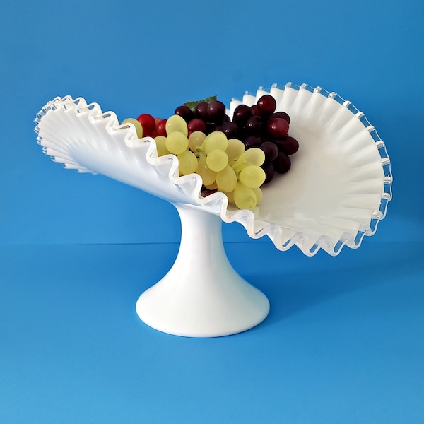 Milk Glass Platter - Etsy