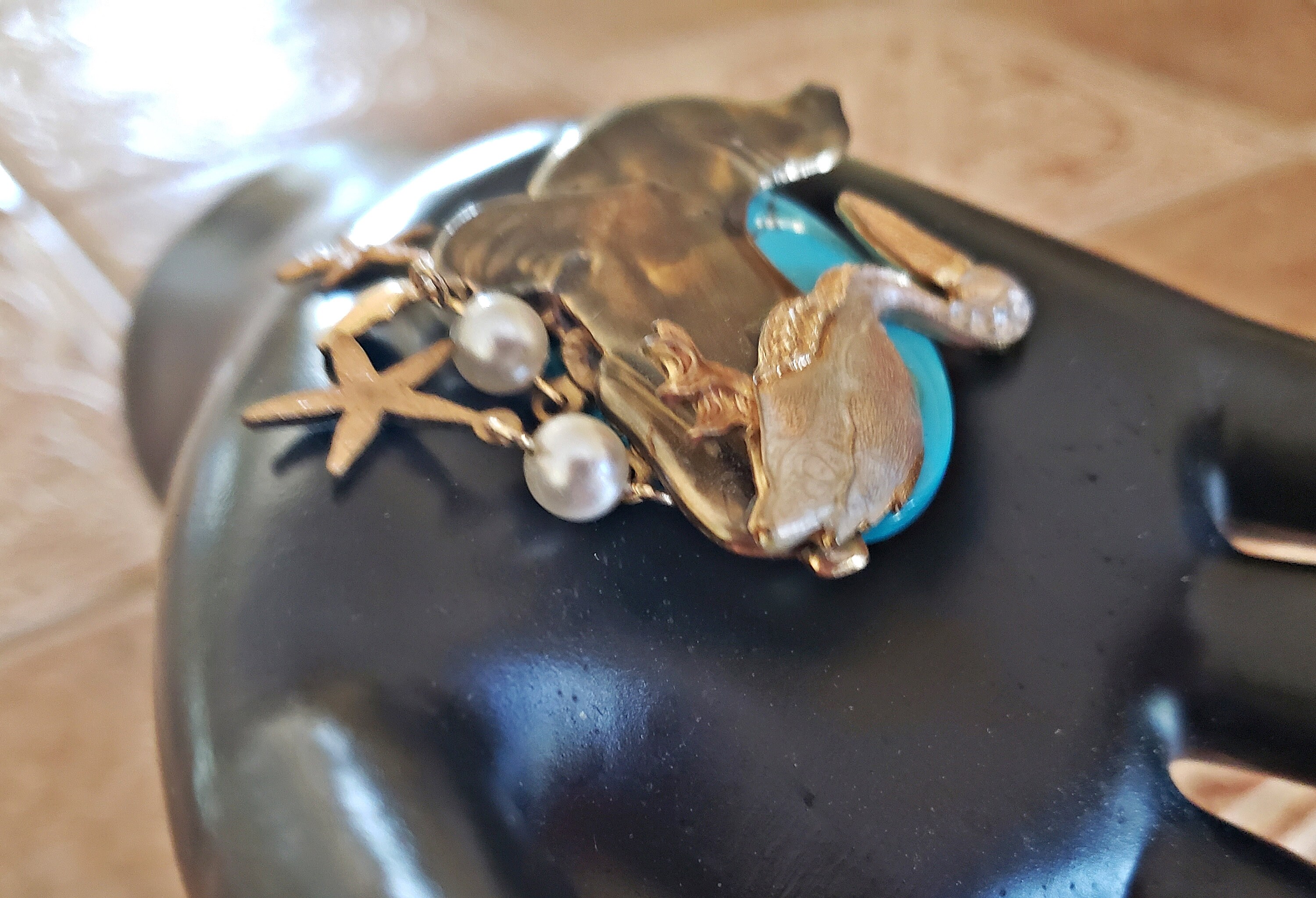 Vintage Brooch With SEAL and PELICAN, Friendship Brooch, Nautical ...